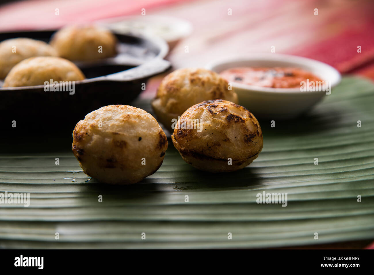 south indian popular food Appe or Appam or Rava Appe Stock Photo - Alamy