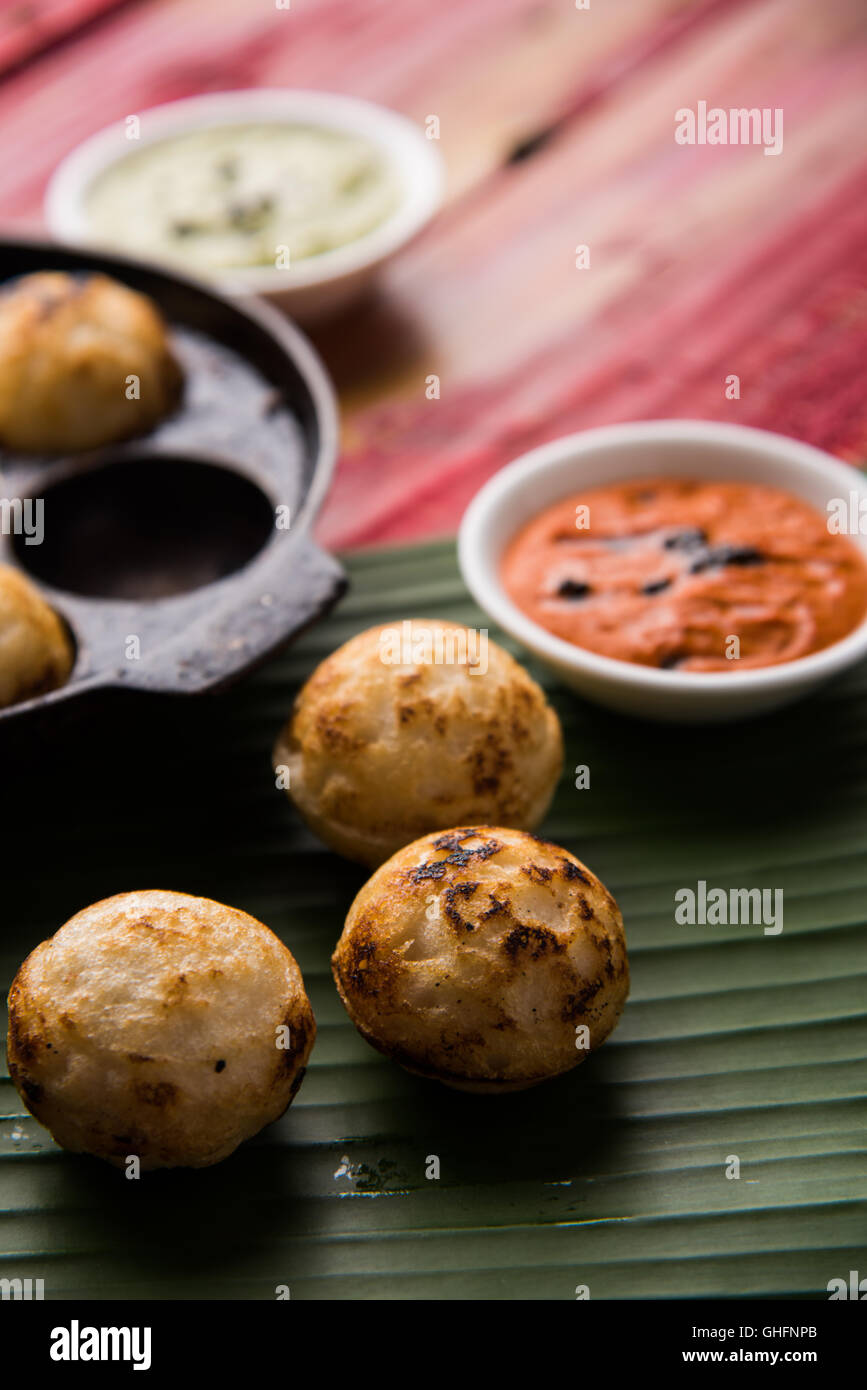 south indian popular food Appe or Appam or Rava Appe Stock Photo - Alamy