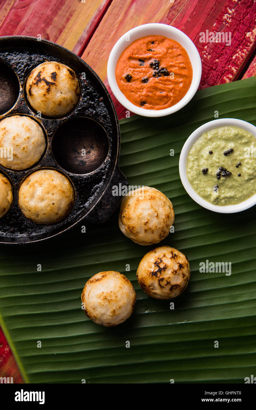 south indian popular food Appe or Appam or Rava Appe Stock Photo - Alamy
