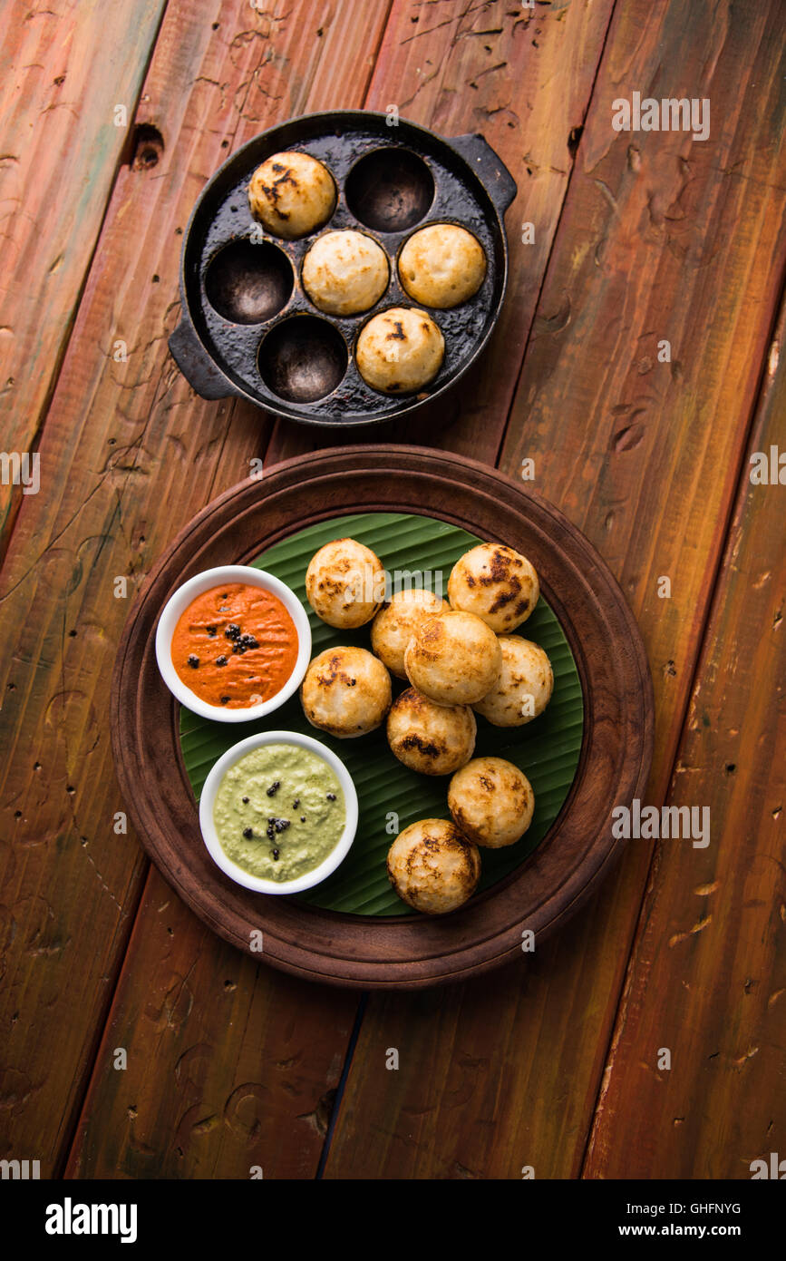 south indian popular food Appe or Appam or Rava Appe Stock Photo - Alamy
