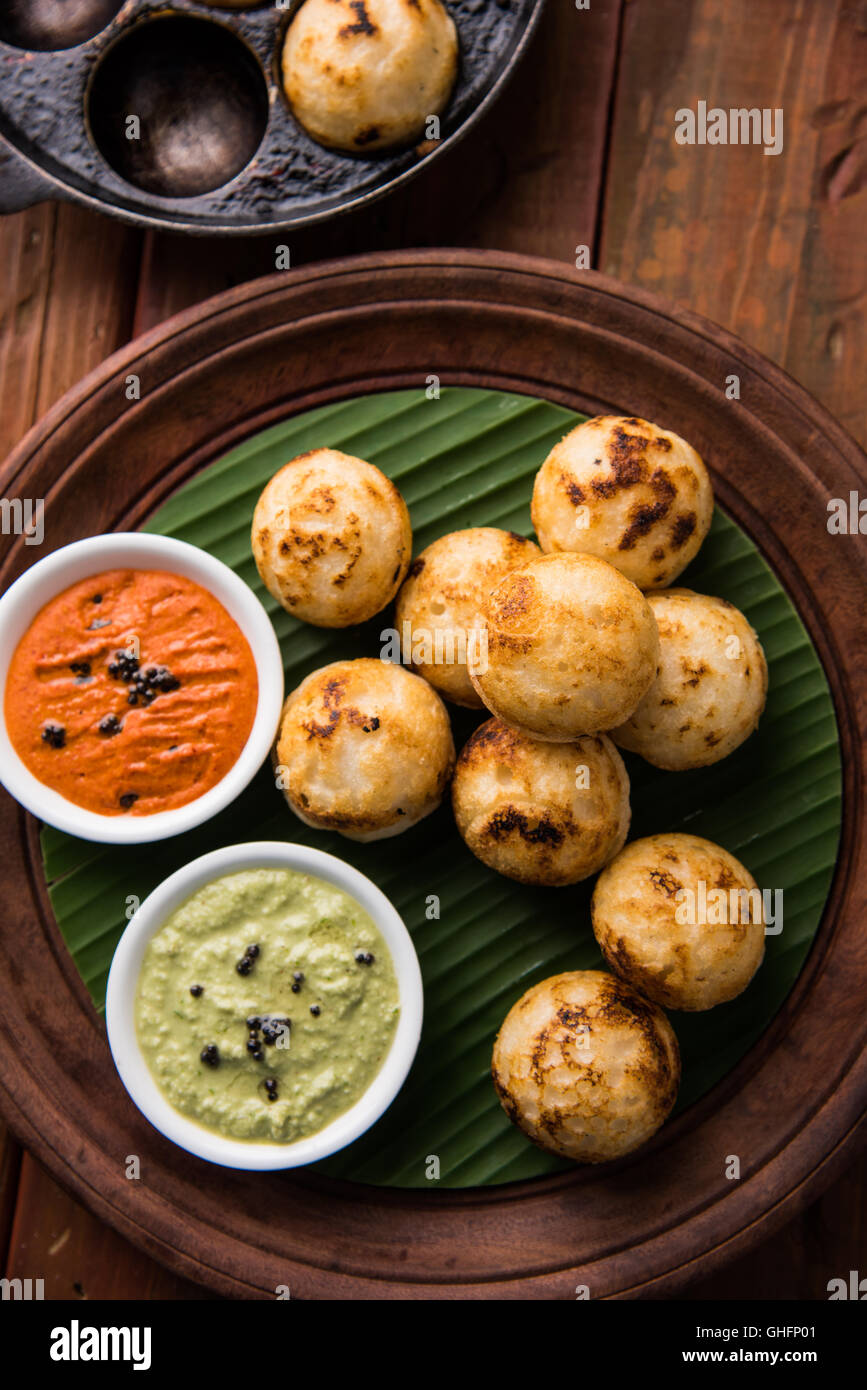 south indian popular food Appe or Appam or Rava Appe Stock Photo - Alamy
