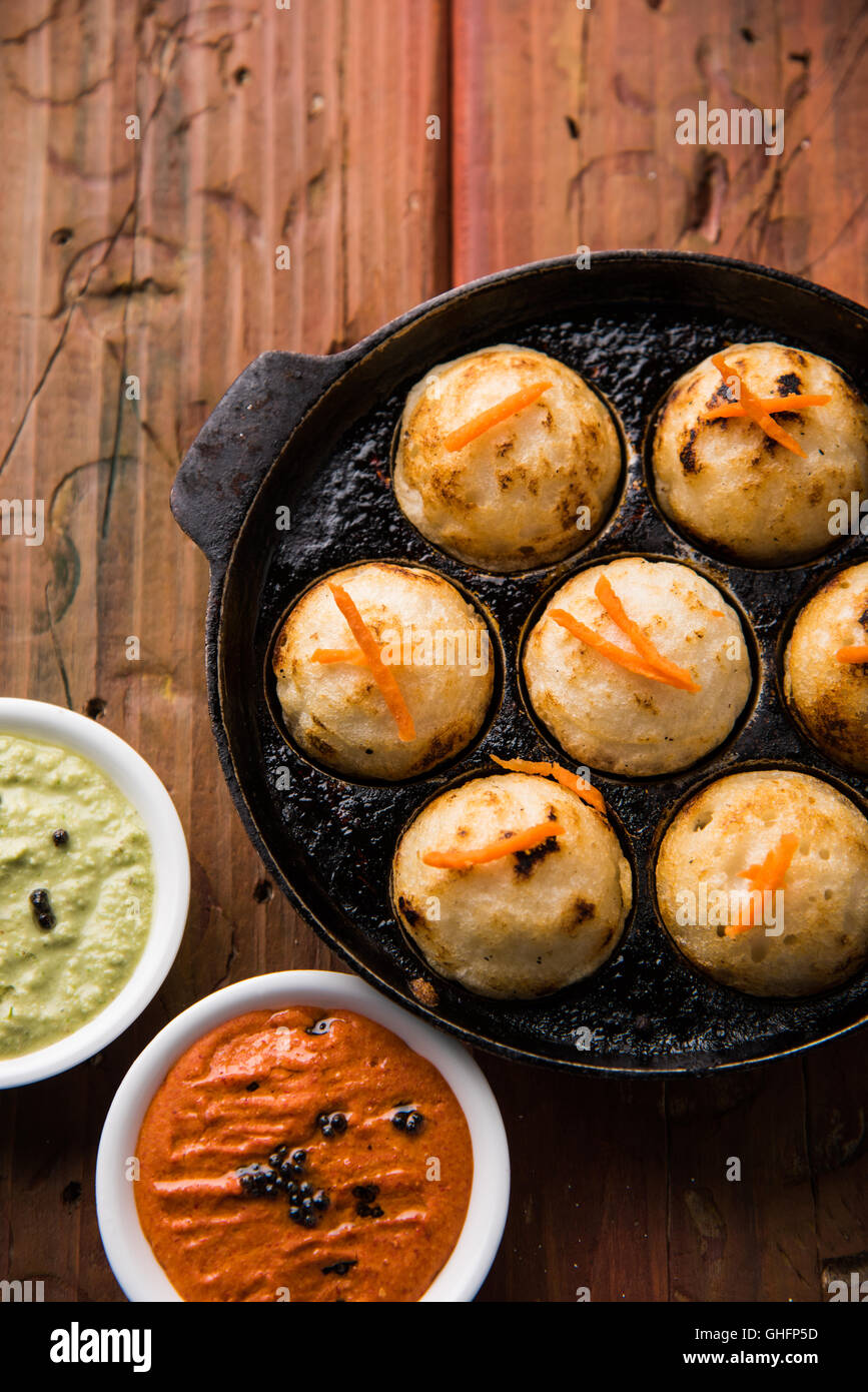 south indian popular food Appe or Appam or Rava Appe Stock Photo - Alamy