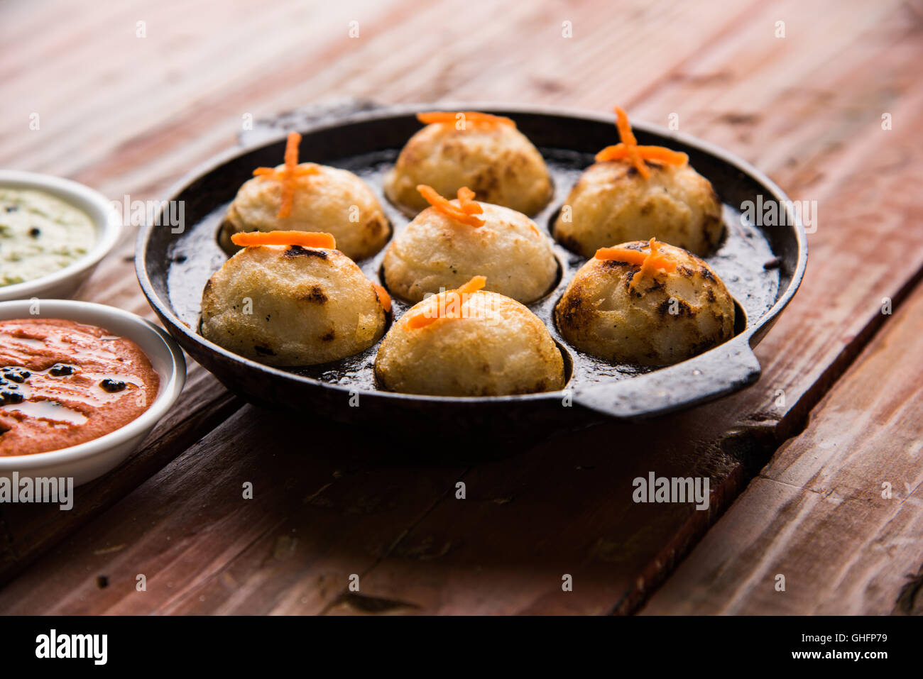 south indian popular food Appe or Appam or Rava Appe Stock Photo - Alamy