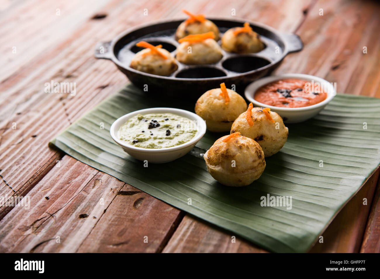south indian popular food Appe or Appam or Rava Appe Stock Photo - Alamy