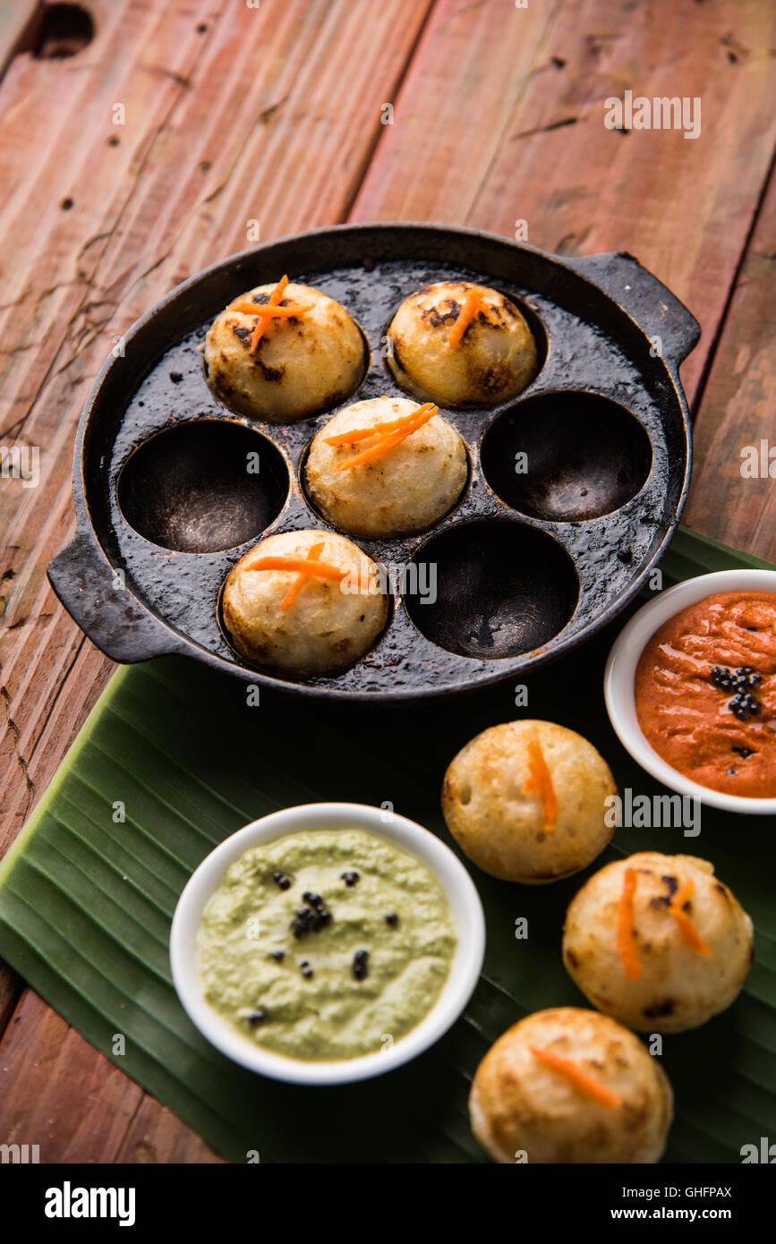 south indian popular food Appe or Appam or Rava Appe Stock Photo - Alamy