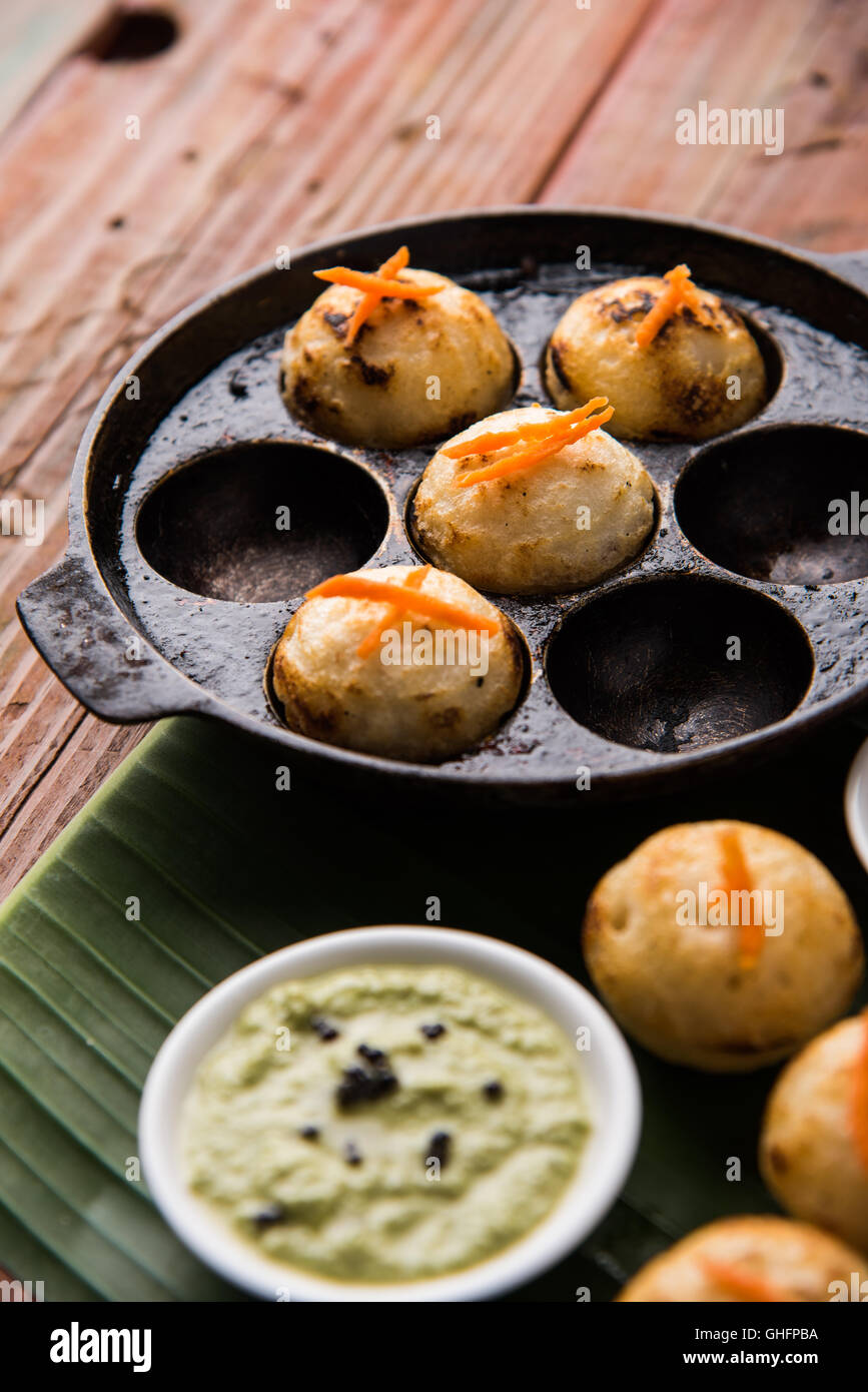 south indian popular food Appe or Appam or Rava Appe Stock Photo - Alamy