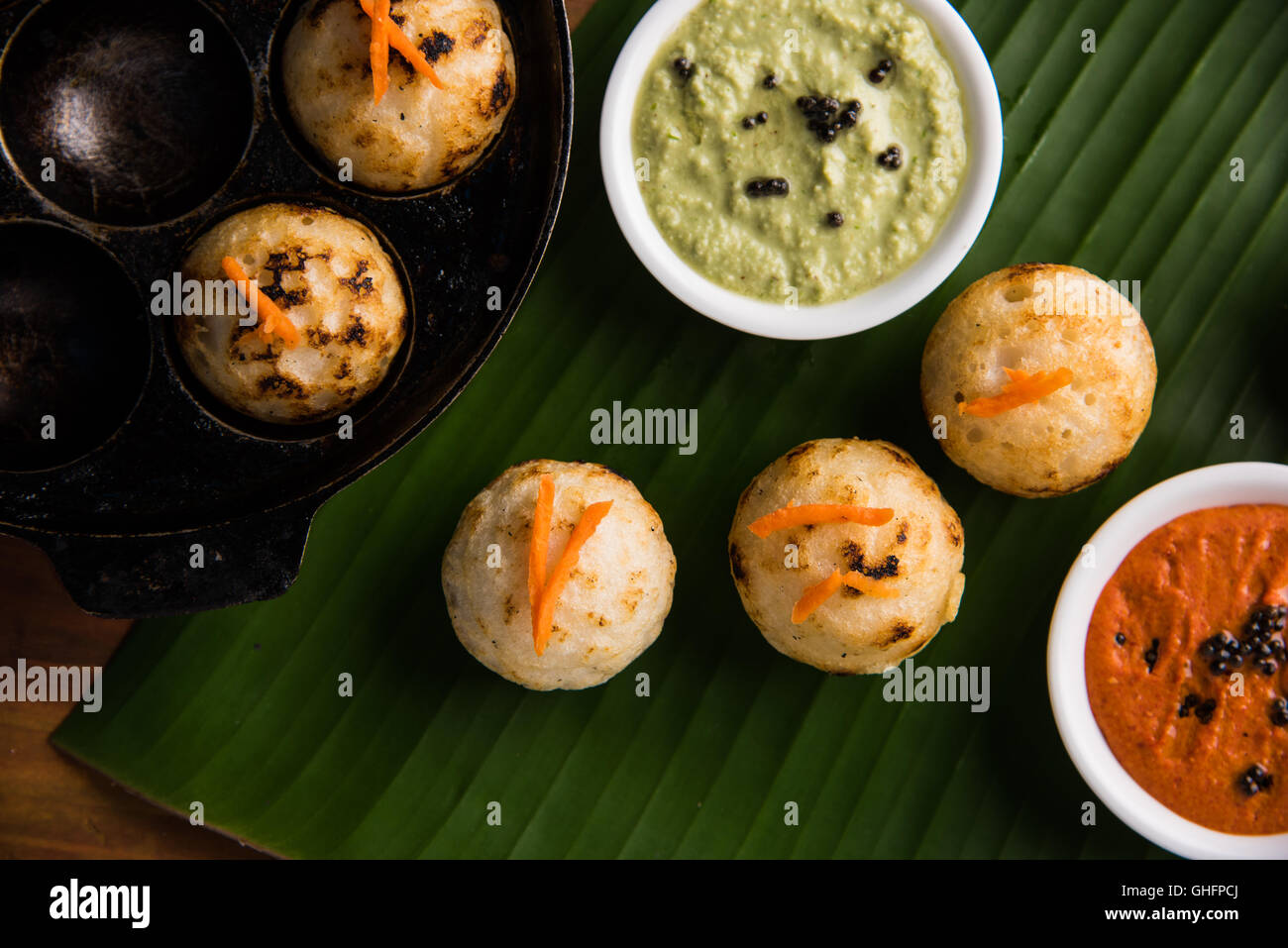 south indian popular food Appe or Appam or Rava Appe Stock Photo - Alamy