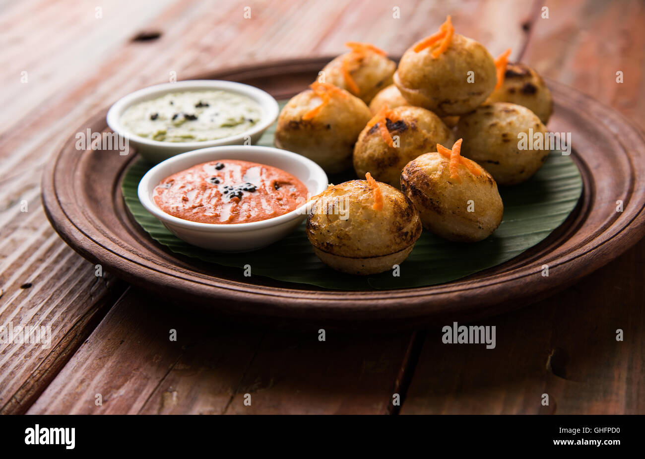 south indian popular food Appe or Appam or Rava Appe Stock Photo - Alamy