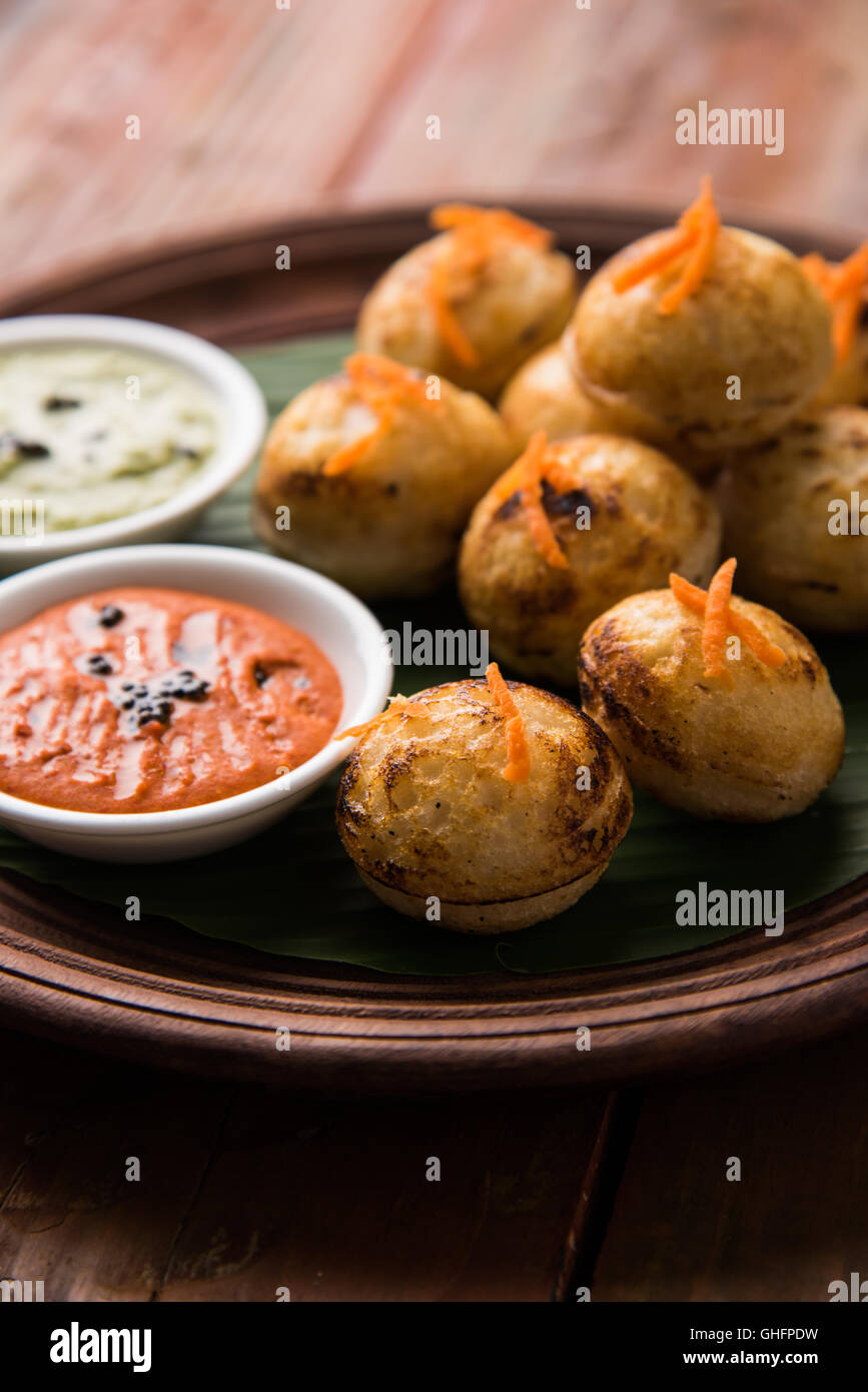 south indian popular food Appe or Appam or Rava Appe Stock Photo - Alamy