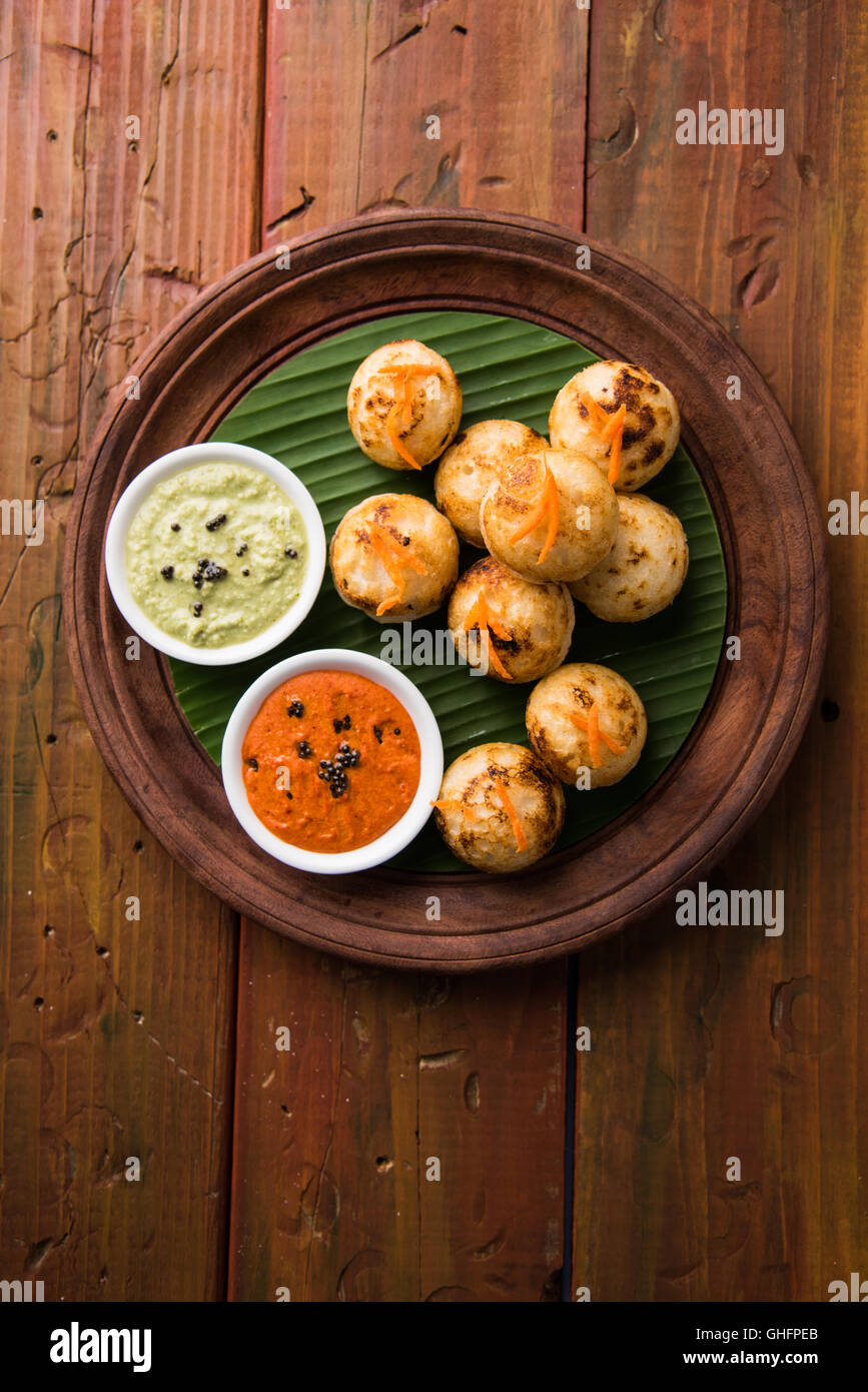 south indian popular food Appe or Appam or Rava Appe Stock Photo - Alamy