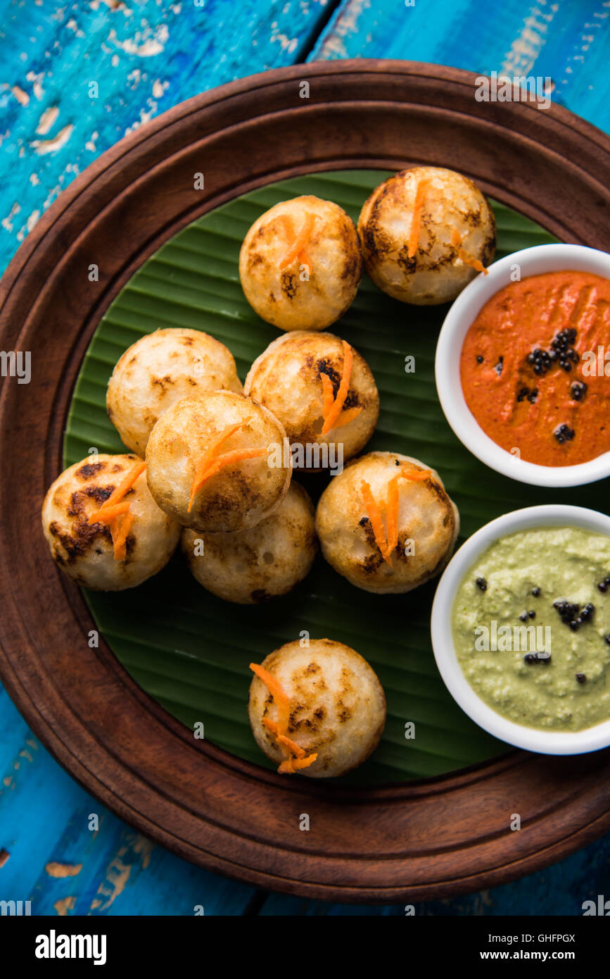 south indian popular food Appe or Appam or Rava Appe Stock Photo - Alamy