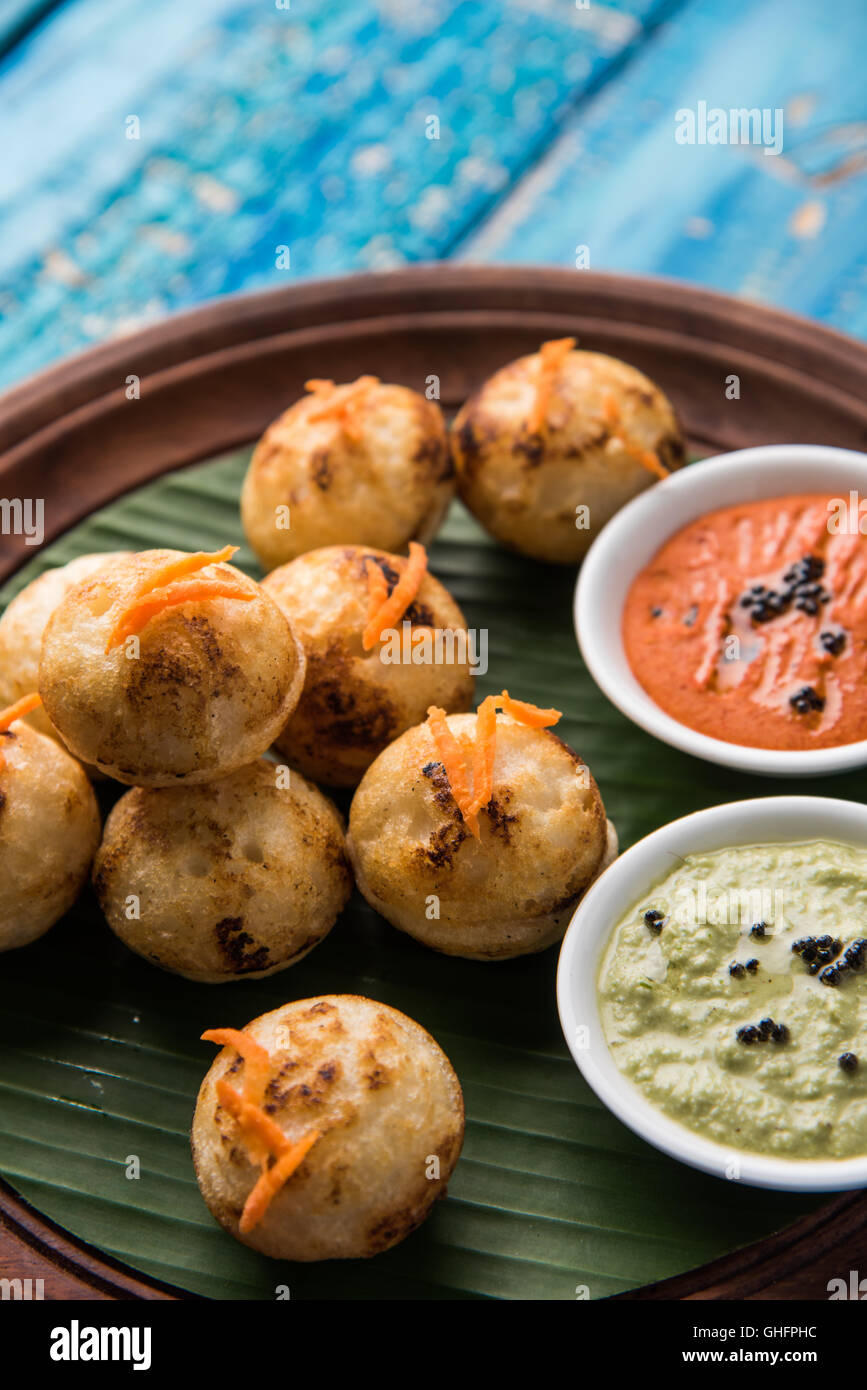 south indian popular food Appe or Appam or Rava Appe Stock Photo - Alamy