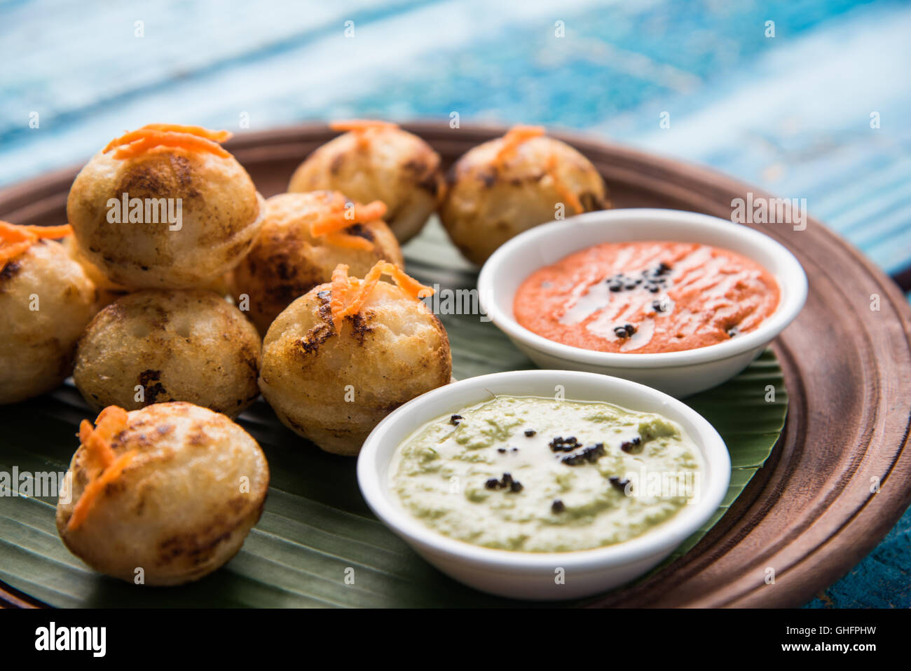 south indian popular food Appe or Appam or Rava Appe Stock Photo - Alamy