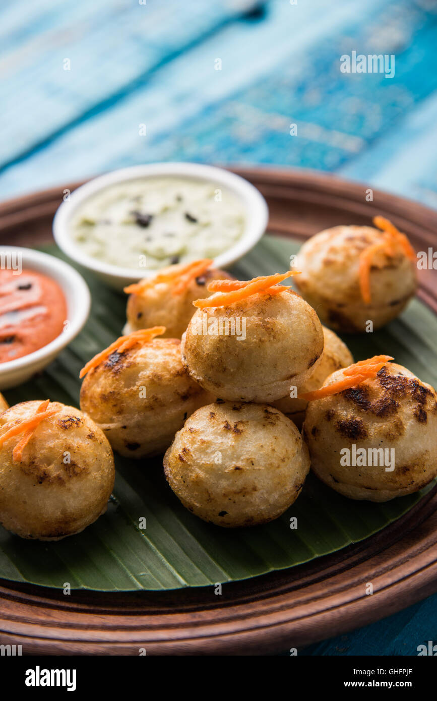 south indian popular food Appe or Appam or Rava Appe Stock Photo - Alamy