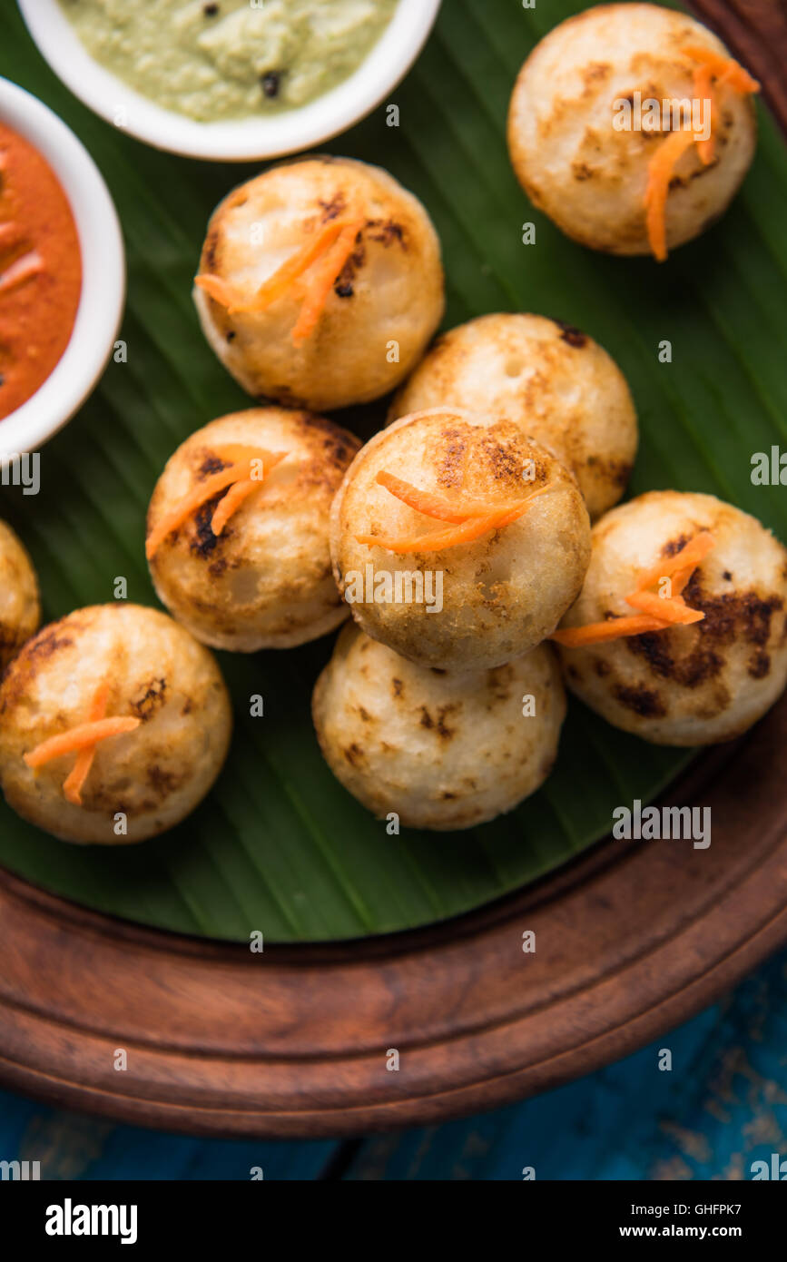 south indian popular food Appe or Appam or Rava Appe Stock Photo - Alamy