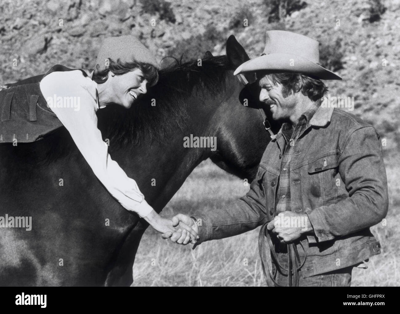 Ex-rodeo star Sonny Steele (ROBERT REDFORD) gives TV newscaster Hallie ...