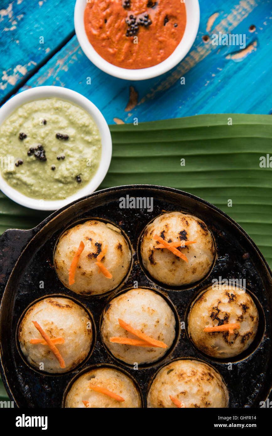 south indian popular food Appe or Appam or Rava Appe Stock Photo - Alamy