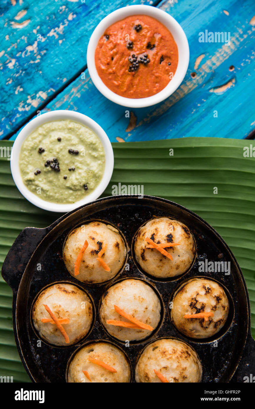 south indian popular food Appe or Appam or Rava Appe Stock Photo - Alamy
