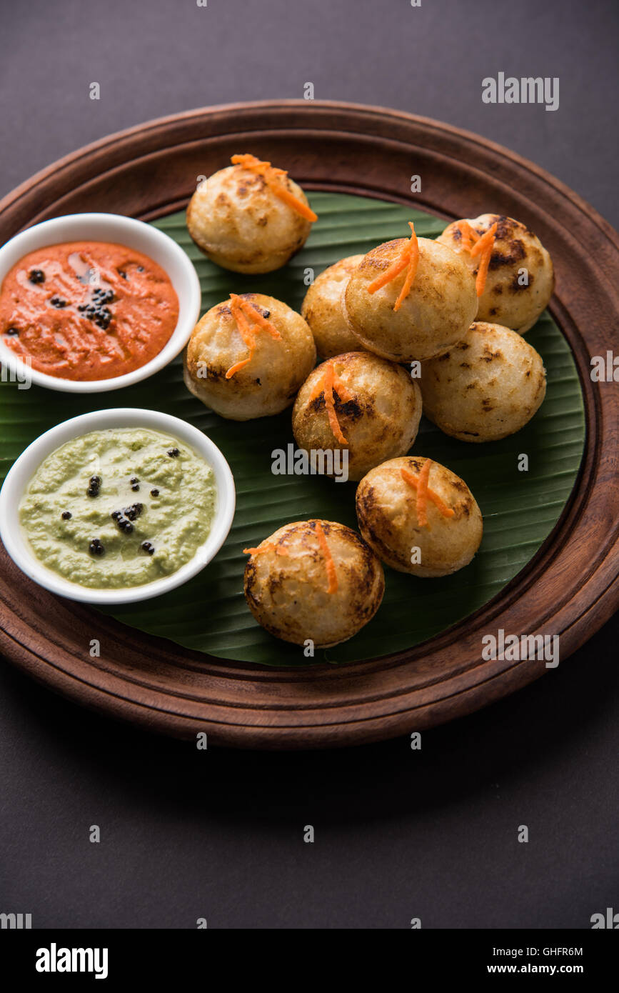 south indian popular food Appe or Appam or Rava Appe Stock Photo - Alamy
