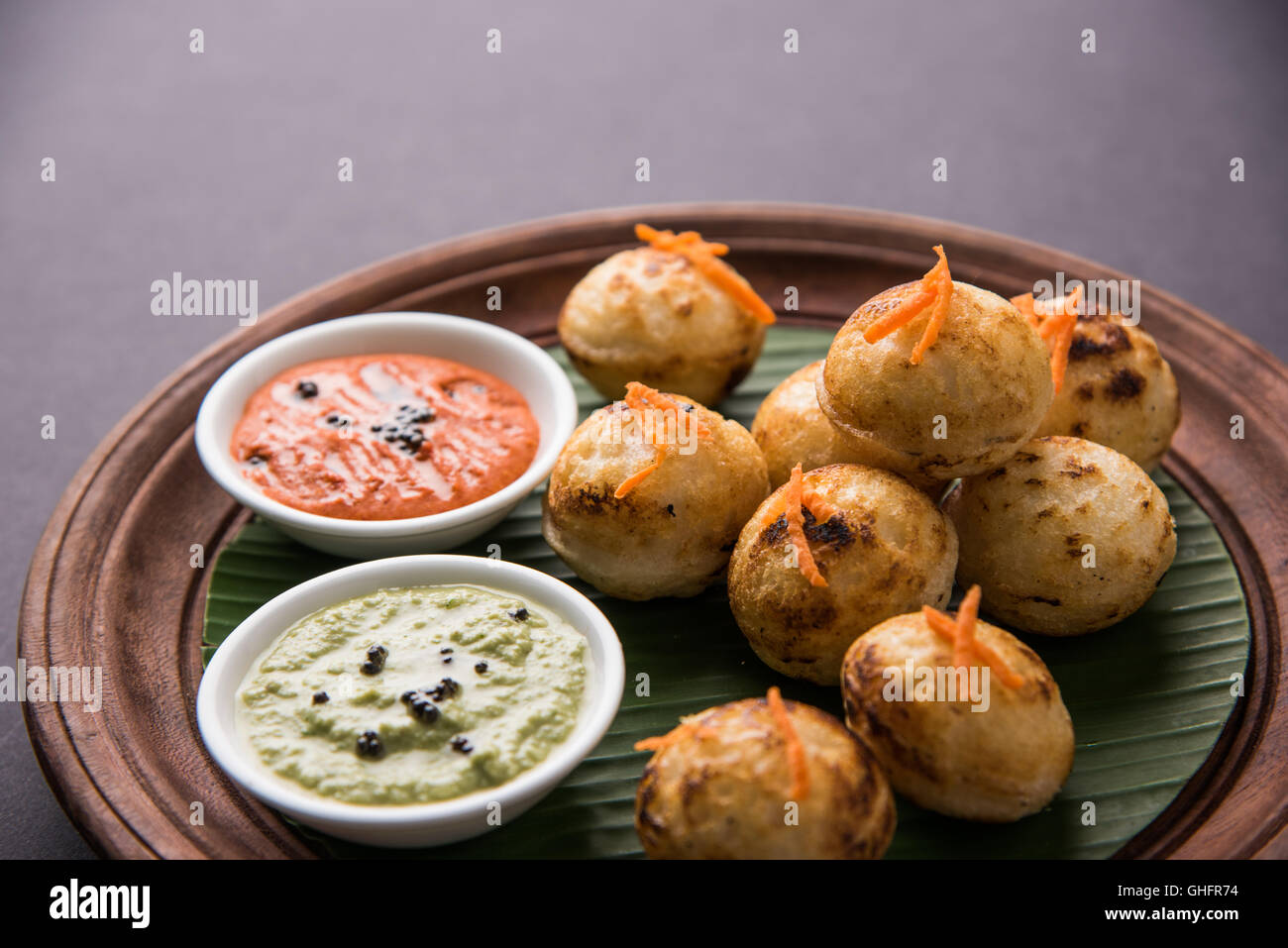 south indian popular food Appe or Appam or Rava Appe Stock Photo - Alamy