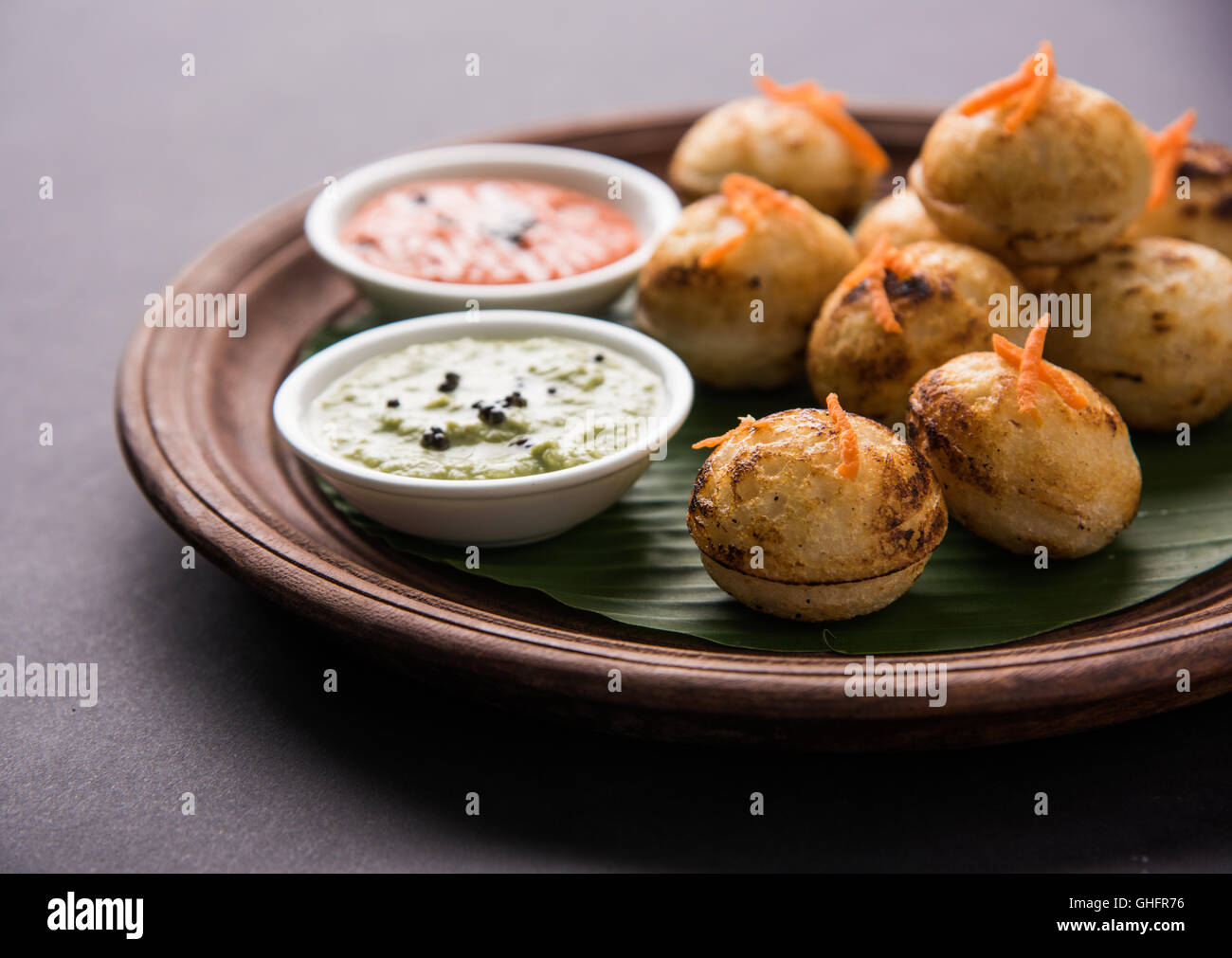 south indian popular food Appe or Appam or Rava Appe Stock Photo - Alamy