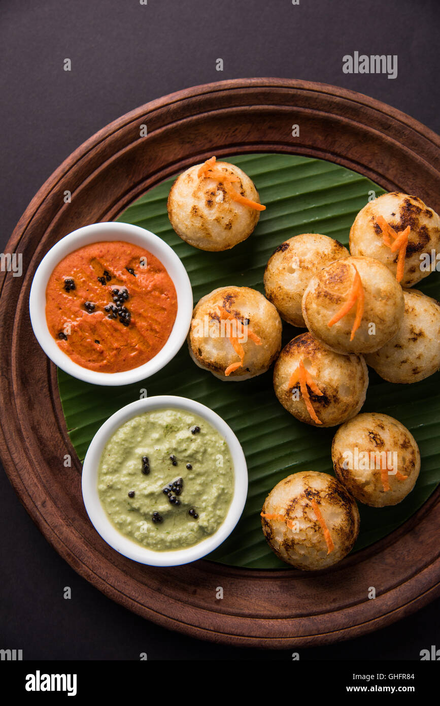 south indian popular food Appe or Appam or Rava Appe Stock Photo - Alamy