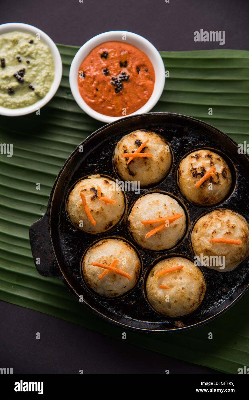 south indian popular food Appe or Appam or Rava Appe Stock Photo - Alamy