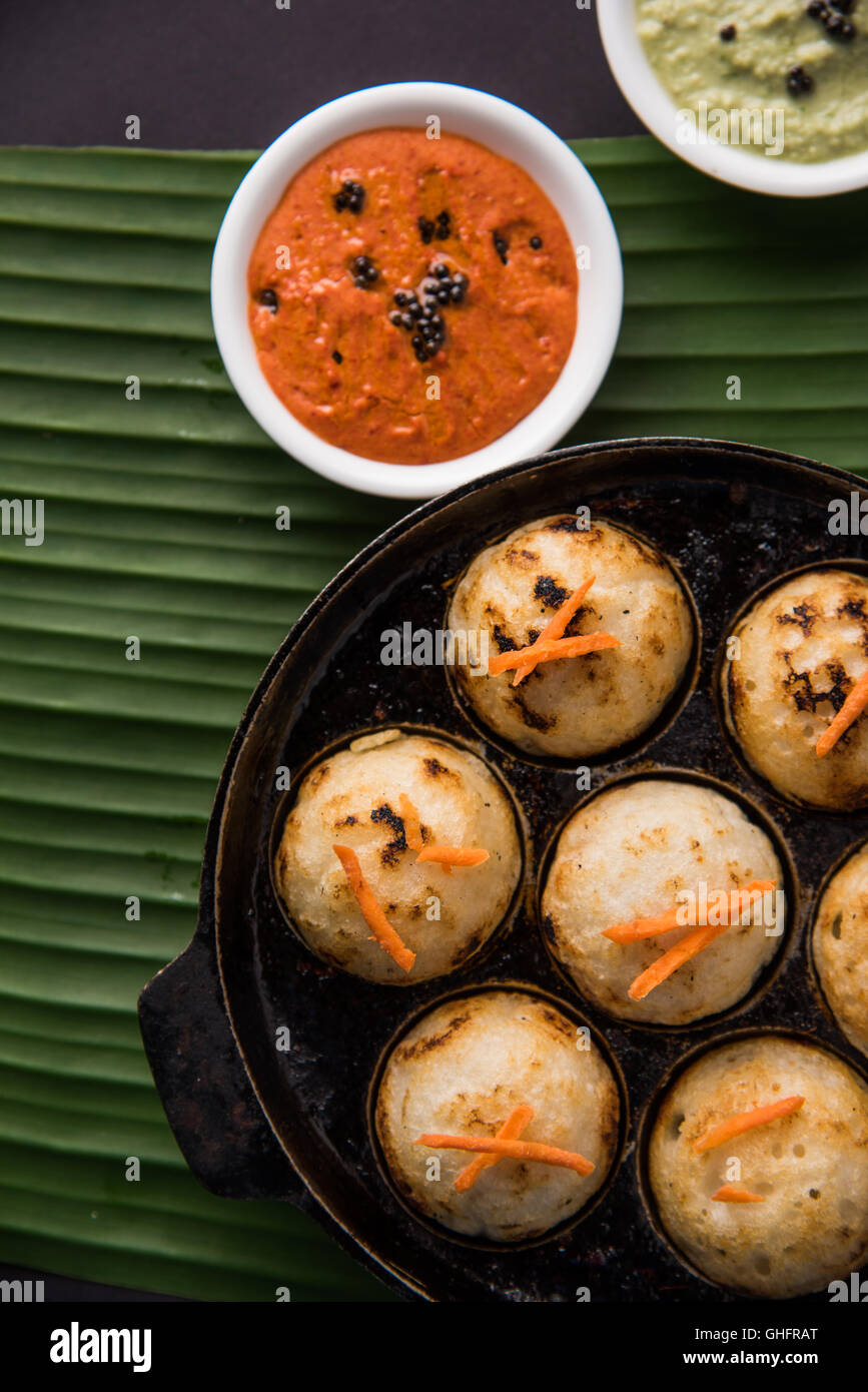 south indian popular food Appe or Appam or Rava Appe Stock Photo - Alamy