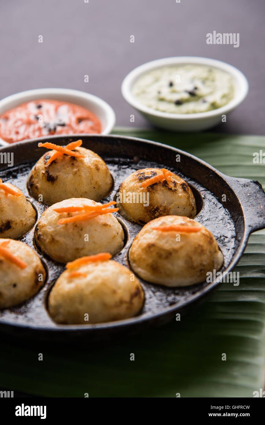 south indian popular food Appe or Appam or Rava Appe Stock Photo - Alamy