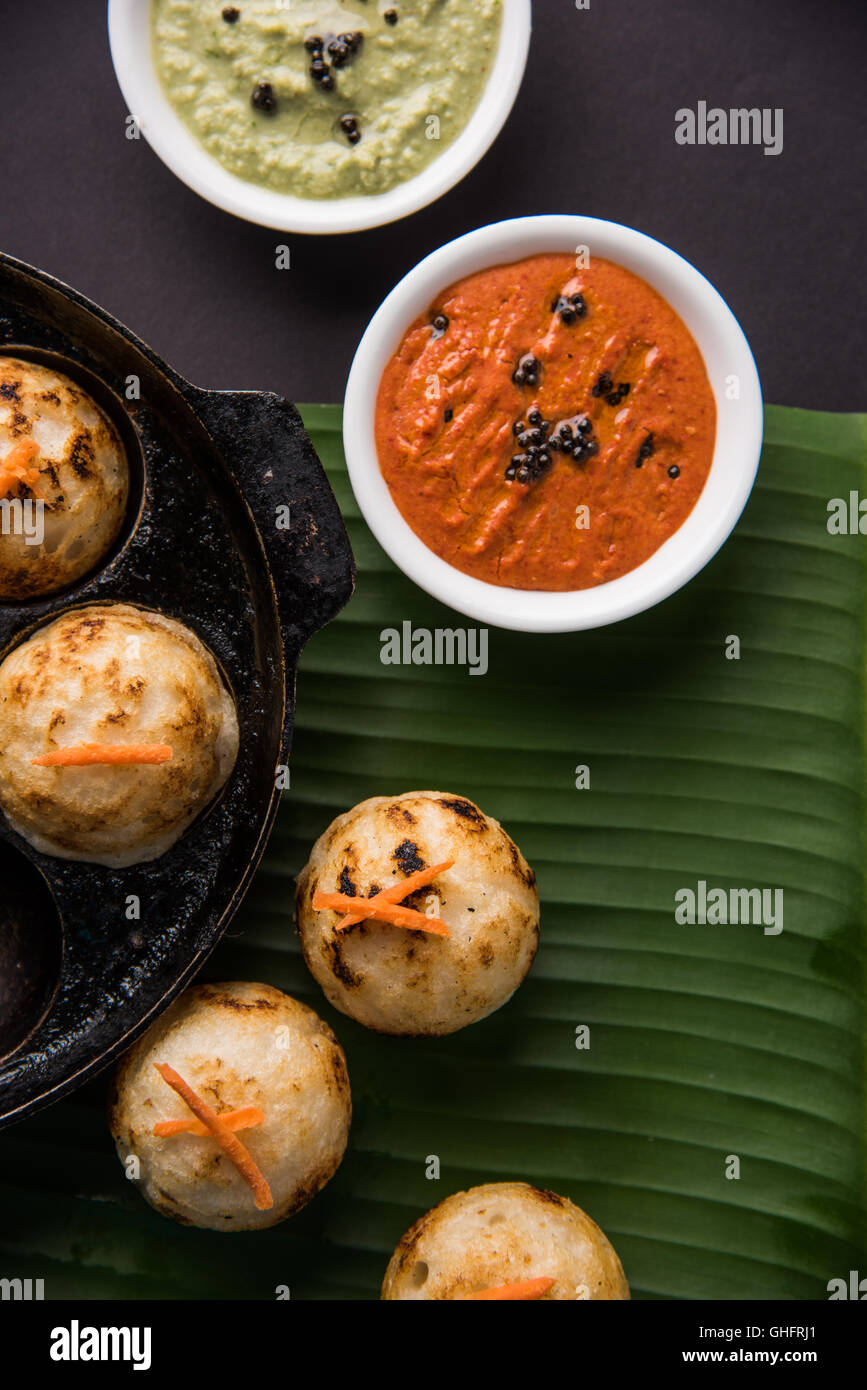 south indian popular food Appe or Appam or Rava Appe Stock Photo - Alamy