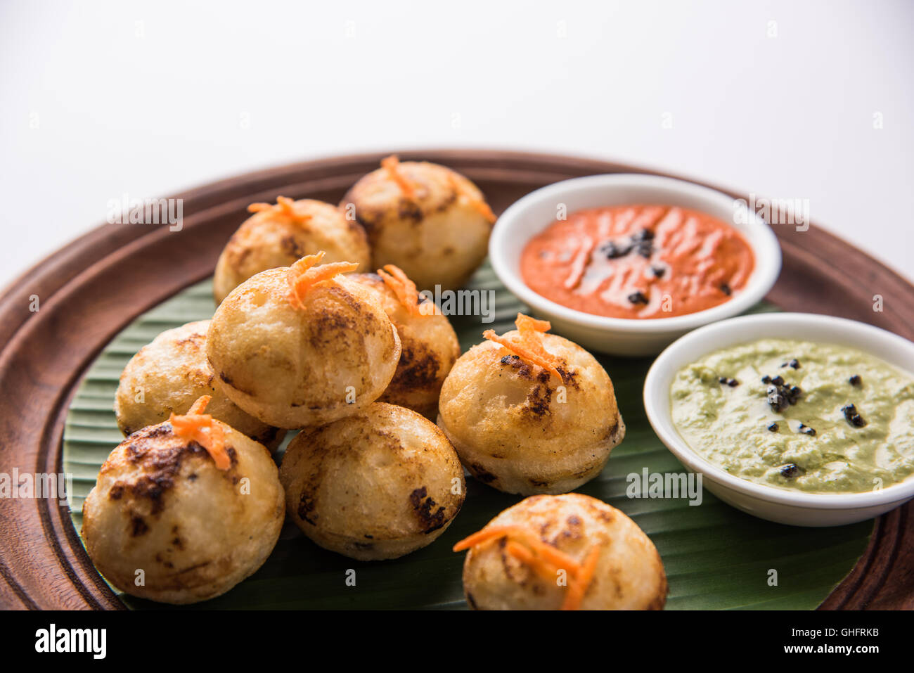 south indian popular food Appe or Appam or Rava Appe Stock Photo - Alamy