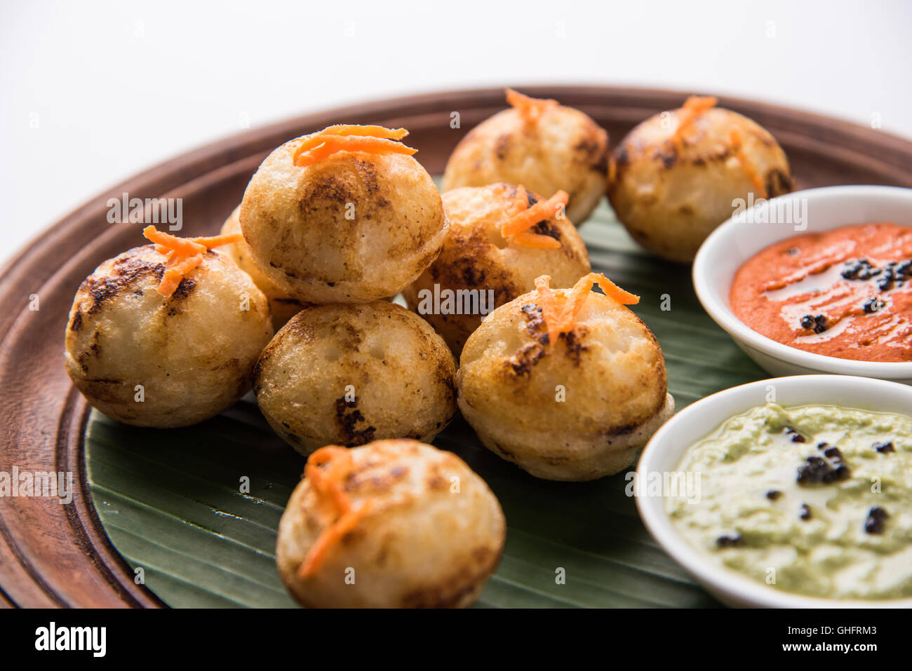 south indian popular food Appe or Appam or Rava Appe Stock Photo - Alamy