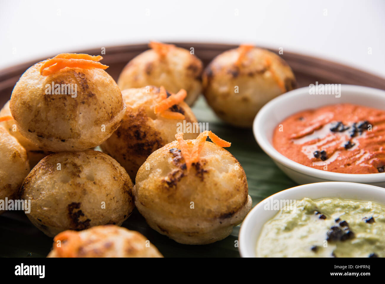 south indian popular food Appe or Appam or Rava Appe Stock Photo - Alamy