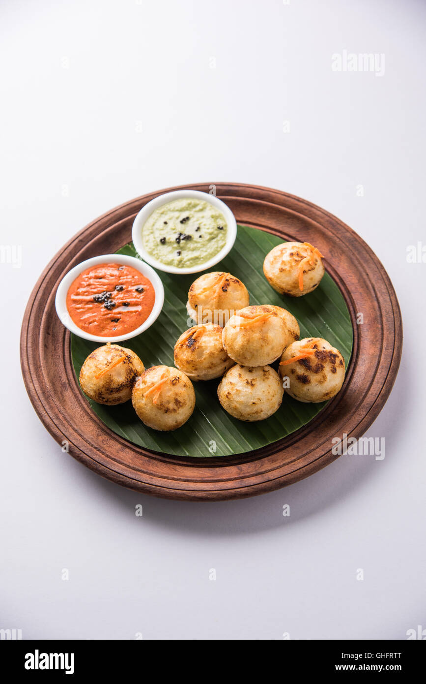 south indian popular food Appe or Appam or Rava Appe Stock Photo - Alamy