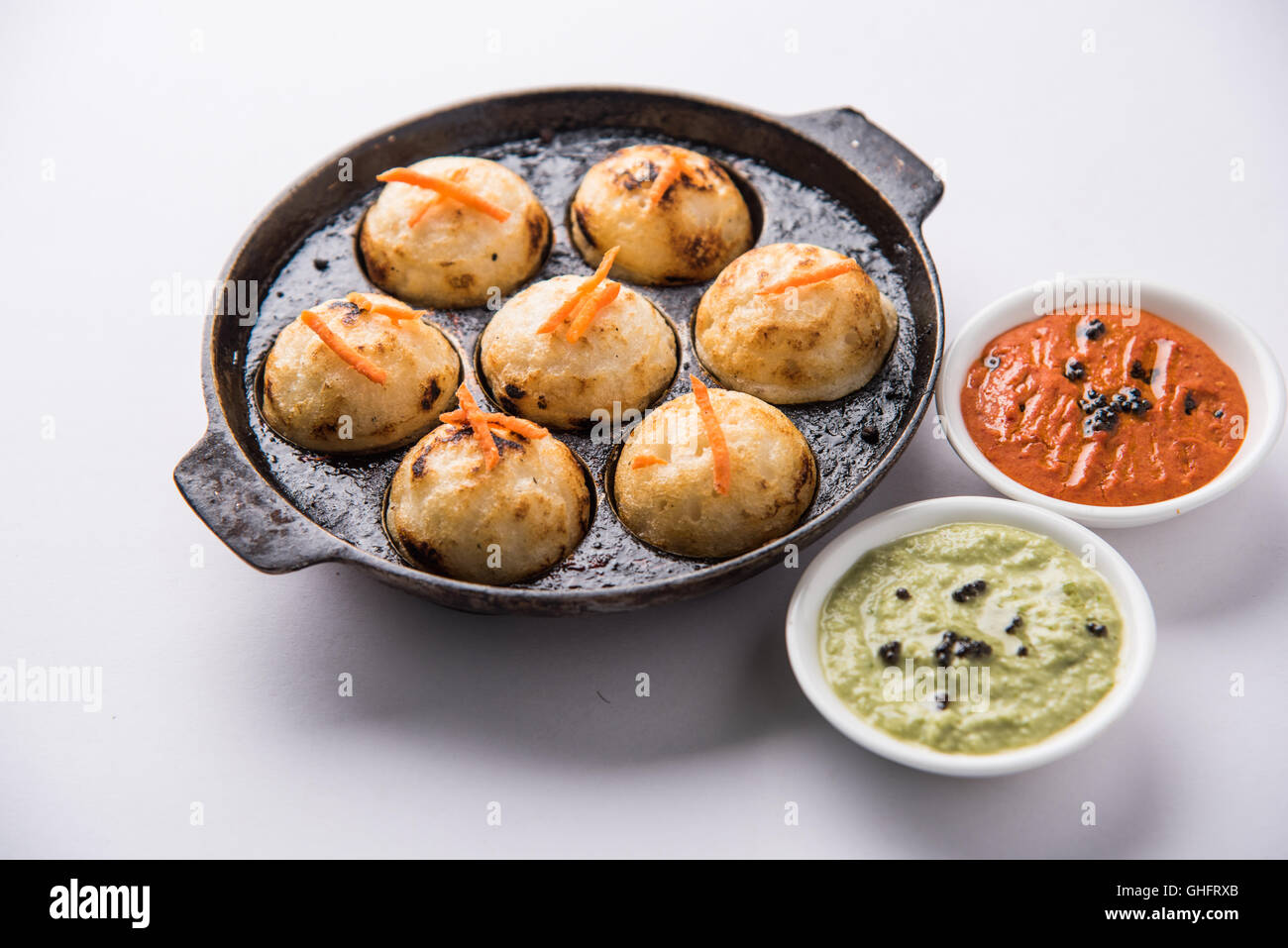 south indian popular food Appe or Appam or Rava Appe Stock Photo - Alamy