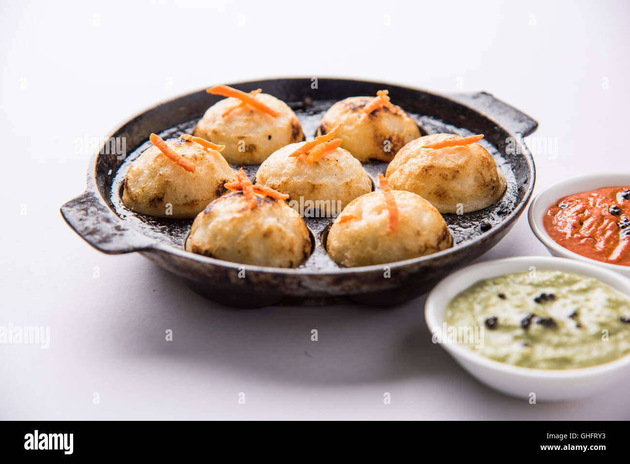 south indian popular food Appe or Appam or Rava Appe Stock Photo - Alamy