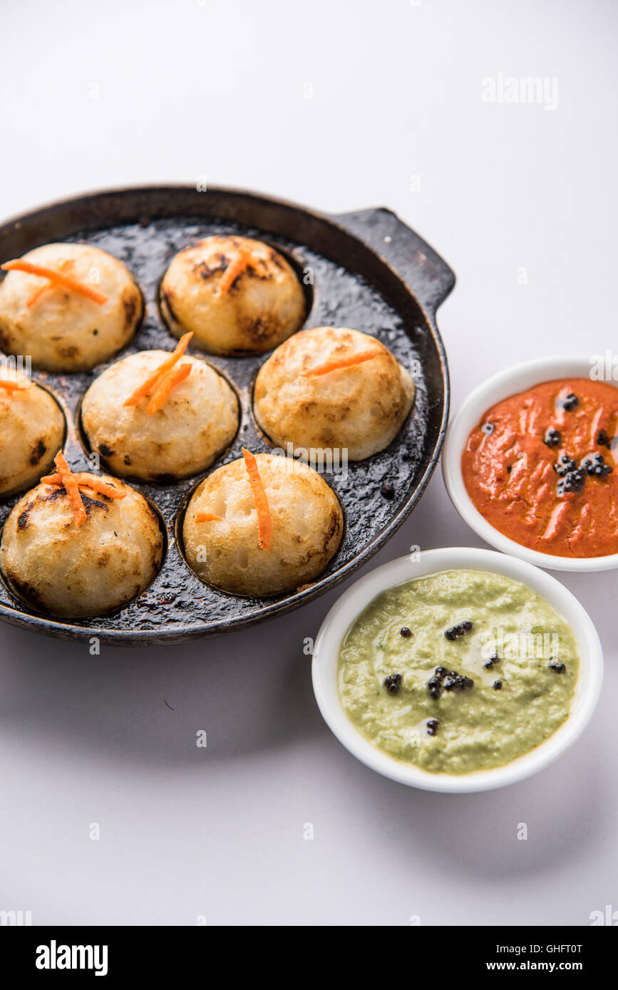 south indian popular food Appe or Appam or Rava Appe Stock Photo - Alamy