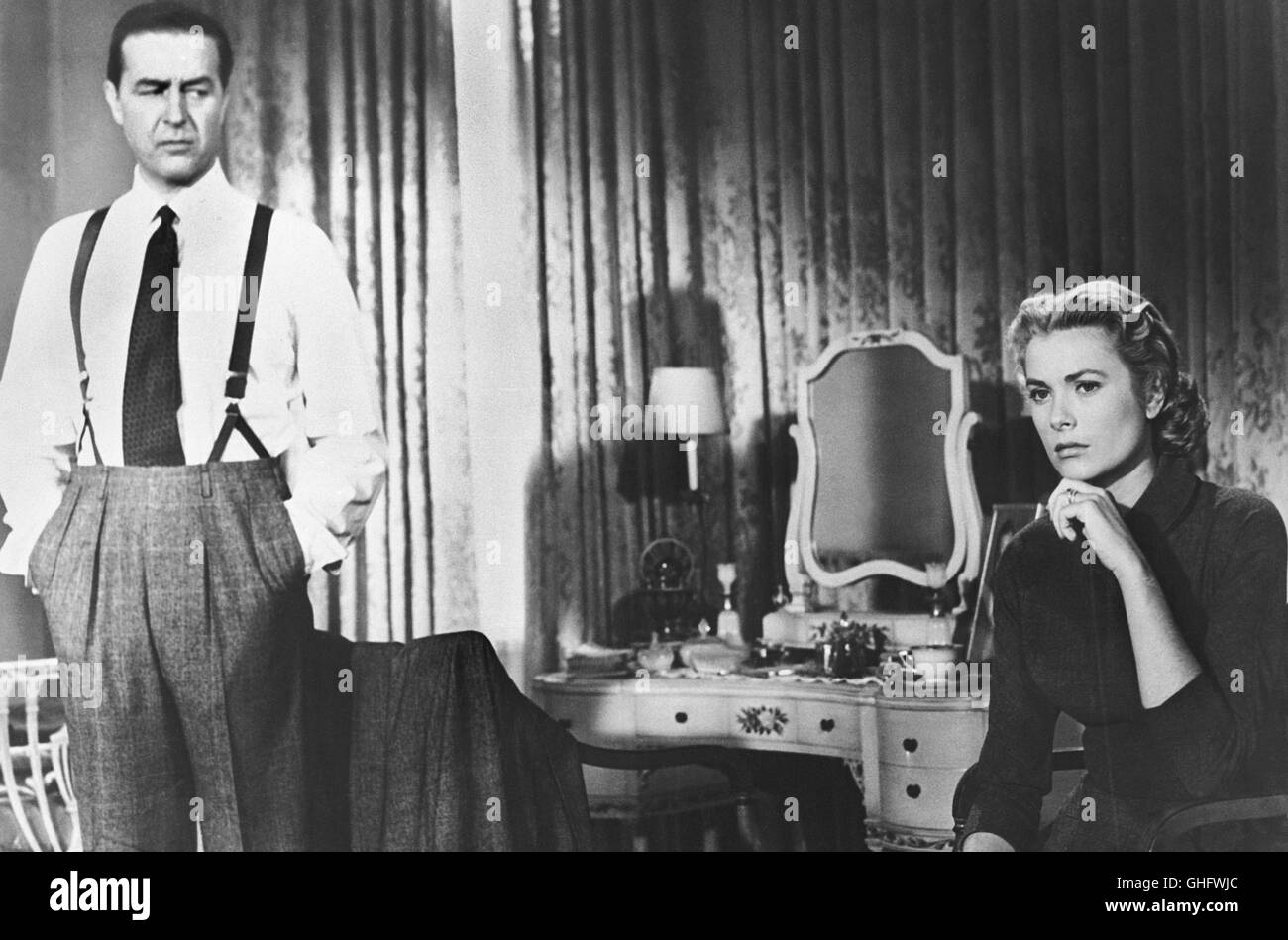 GRACE KELLY (Margot Wendice), RAY MILLAND (Tony Wendice) Regie: Alfred ...