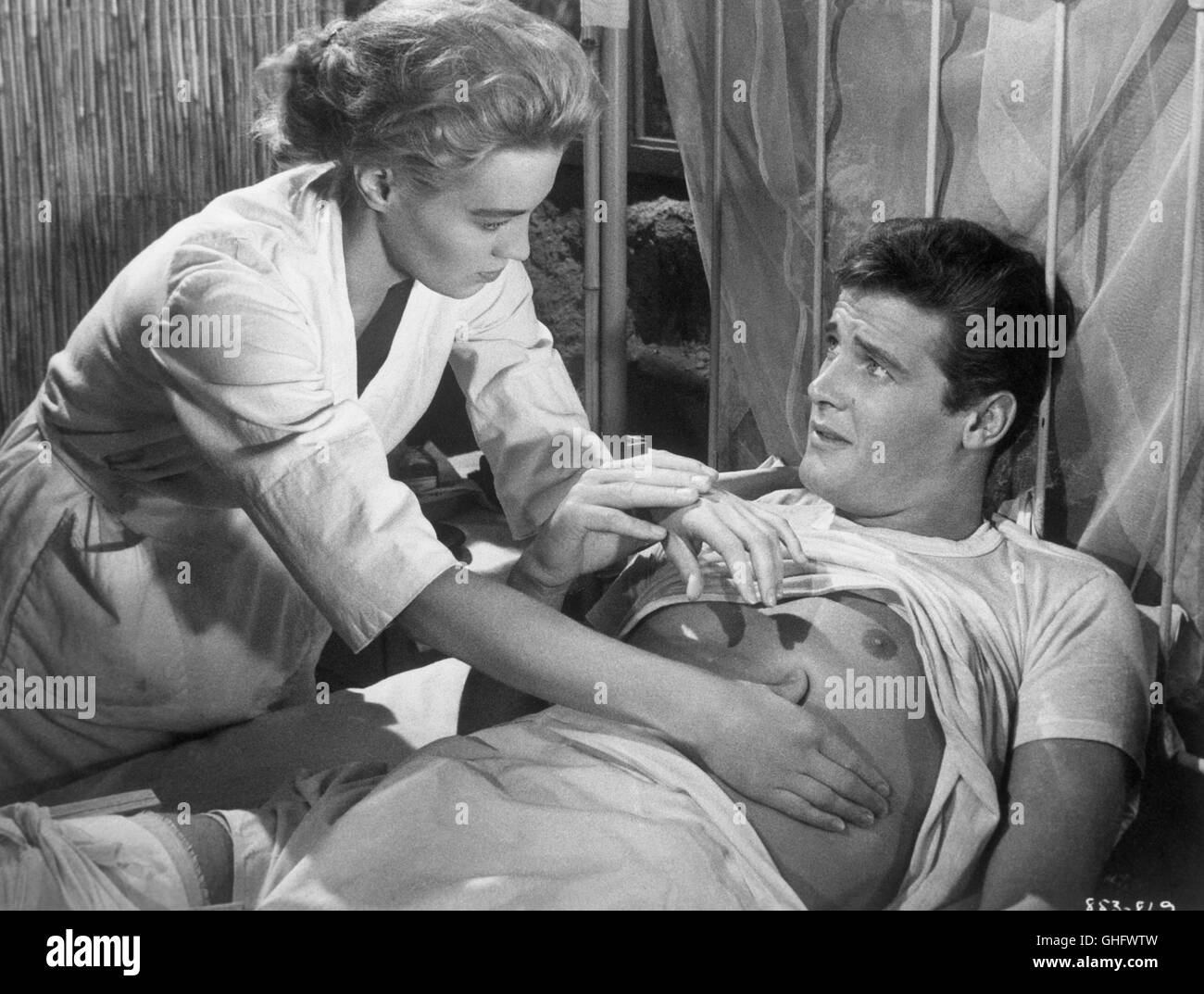 ROGER MOORE (Paul Wilton), ANGIE DICKINSON (Rachel Cade) Regie: Gordon ...