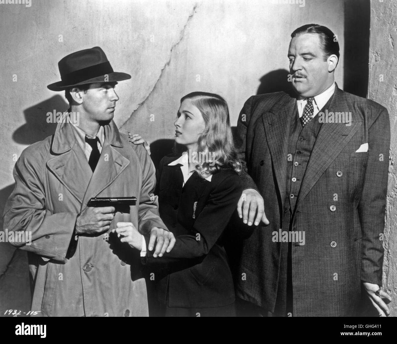 ALAN LADD, VERONICA LAKE, LAIRD CREGAR Regie: Frank Tuttle Stock Photo ...