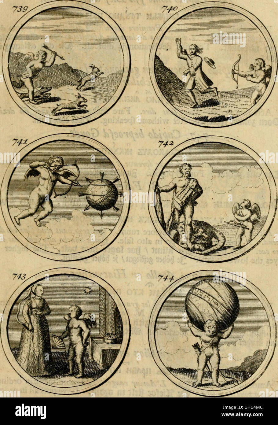 A 1705 collection of symbols and emblems with detailed explanations ...