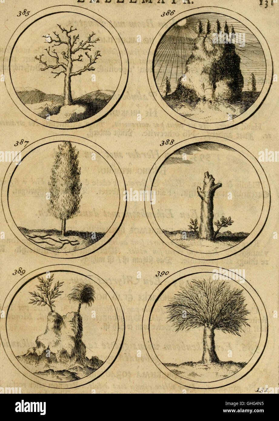 A 1705 work that presents a collection of symbols and emblems, used to ...