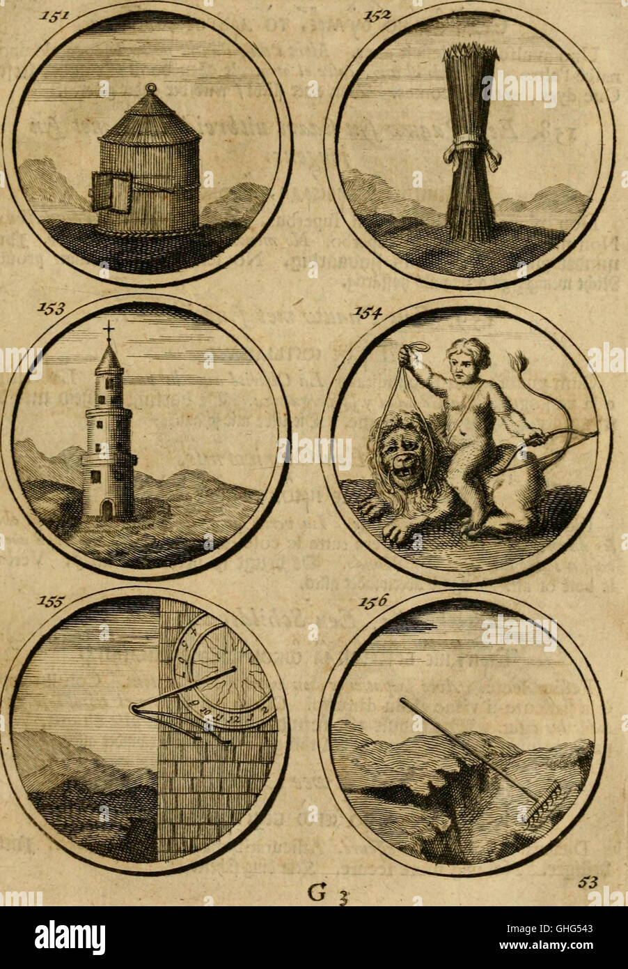 This book, published in 1705, features a collection of symbols and ...