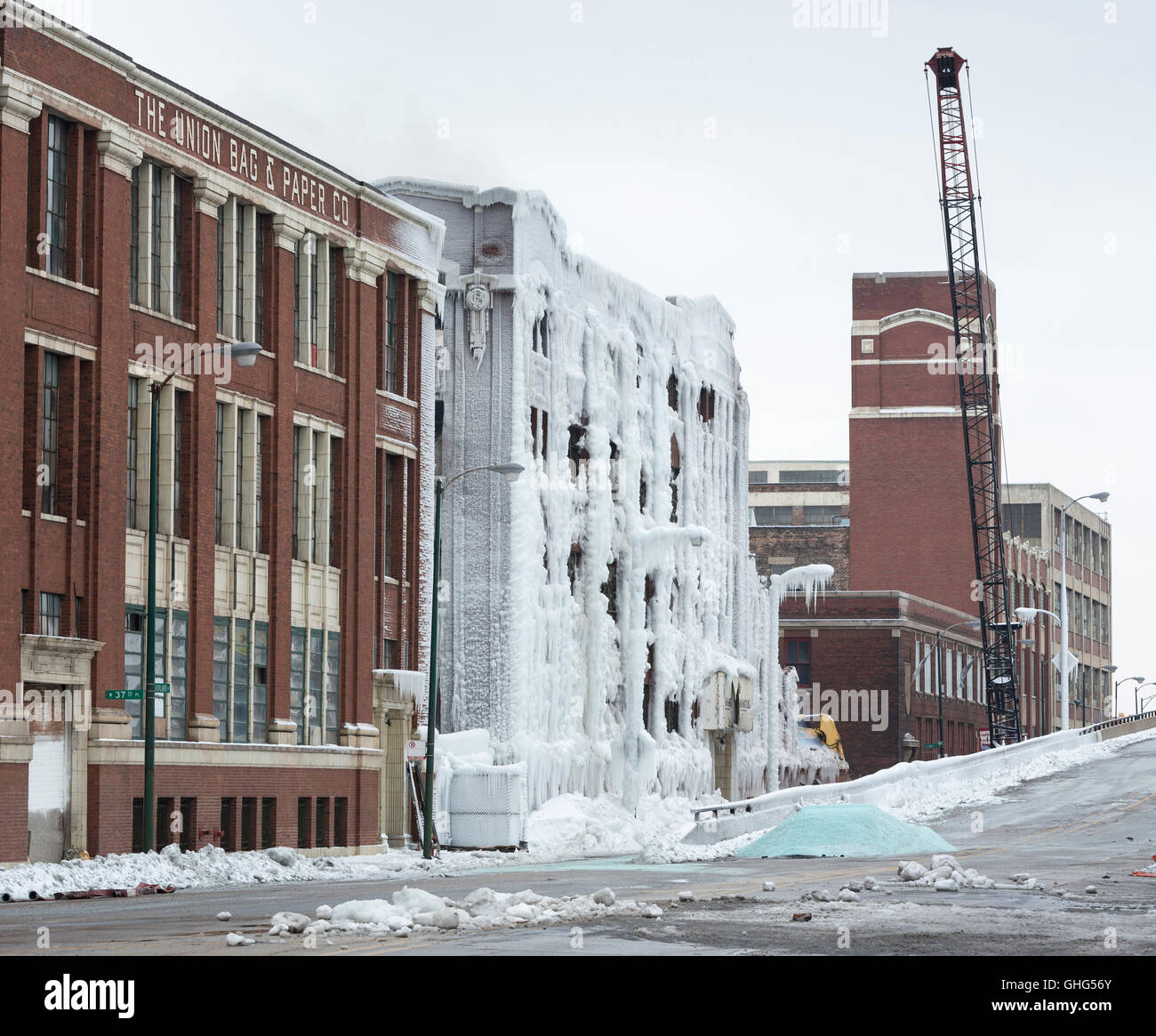 A Chicago warehouse fire in the middle of a cold winter left the ...