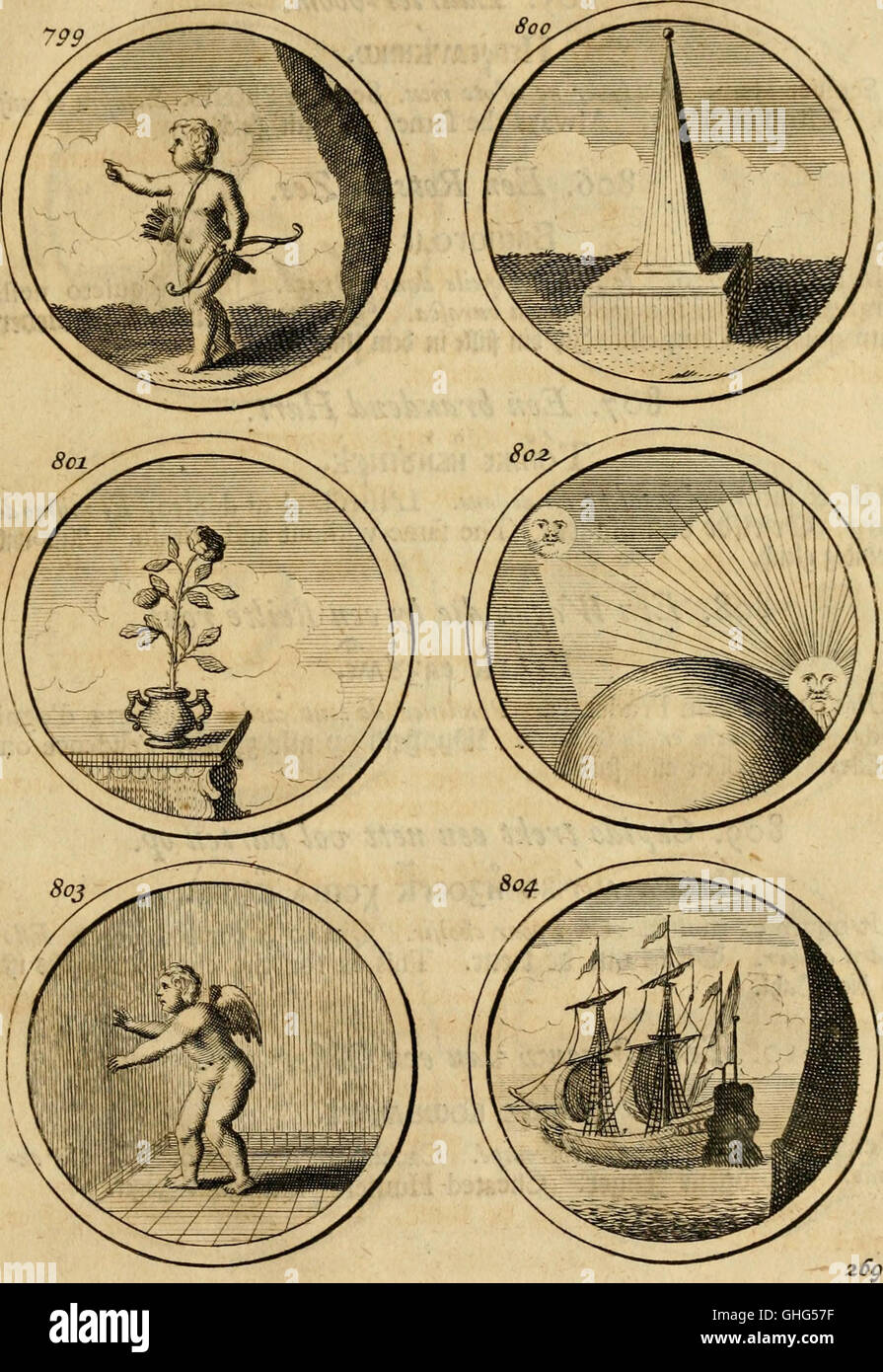 This 1705 work, 'Symbola et Emblemata', features symbolic and ...