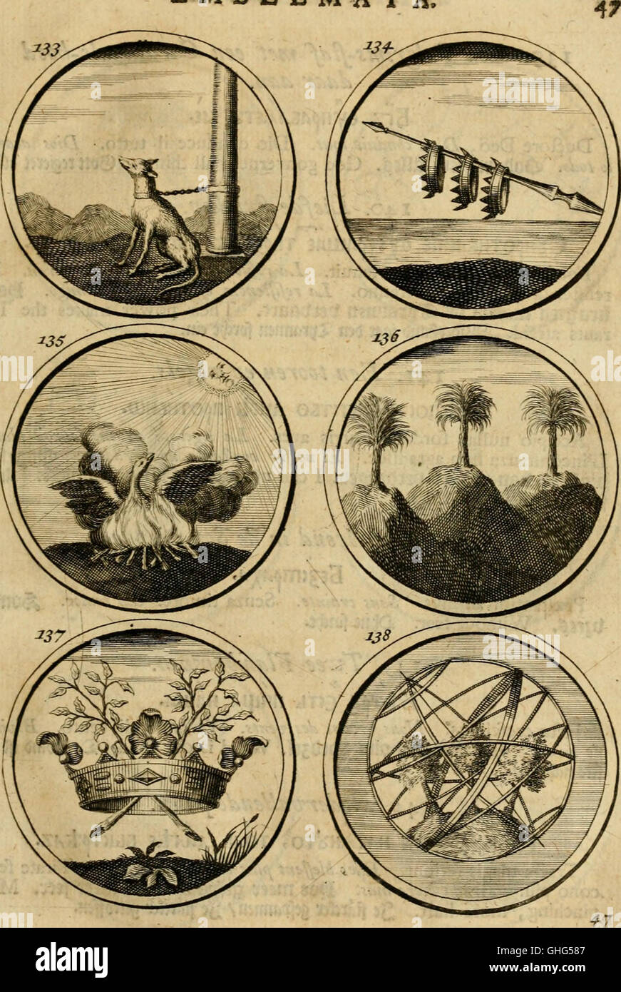 *Symbola et emblemata* (1705) is a collection of symbols and emblems ...