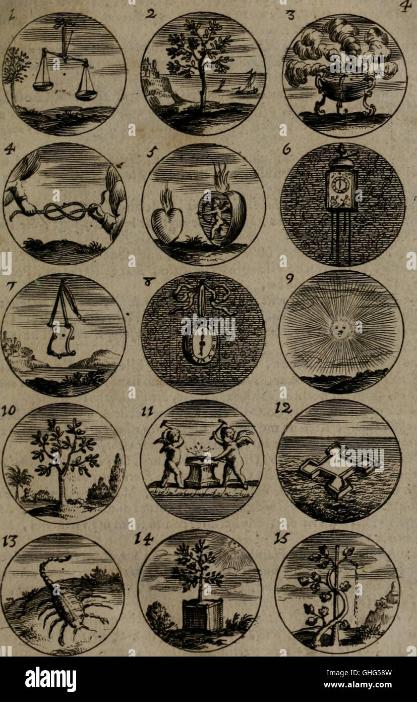 This work includes ancient and modern devices and emblems from famous ...