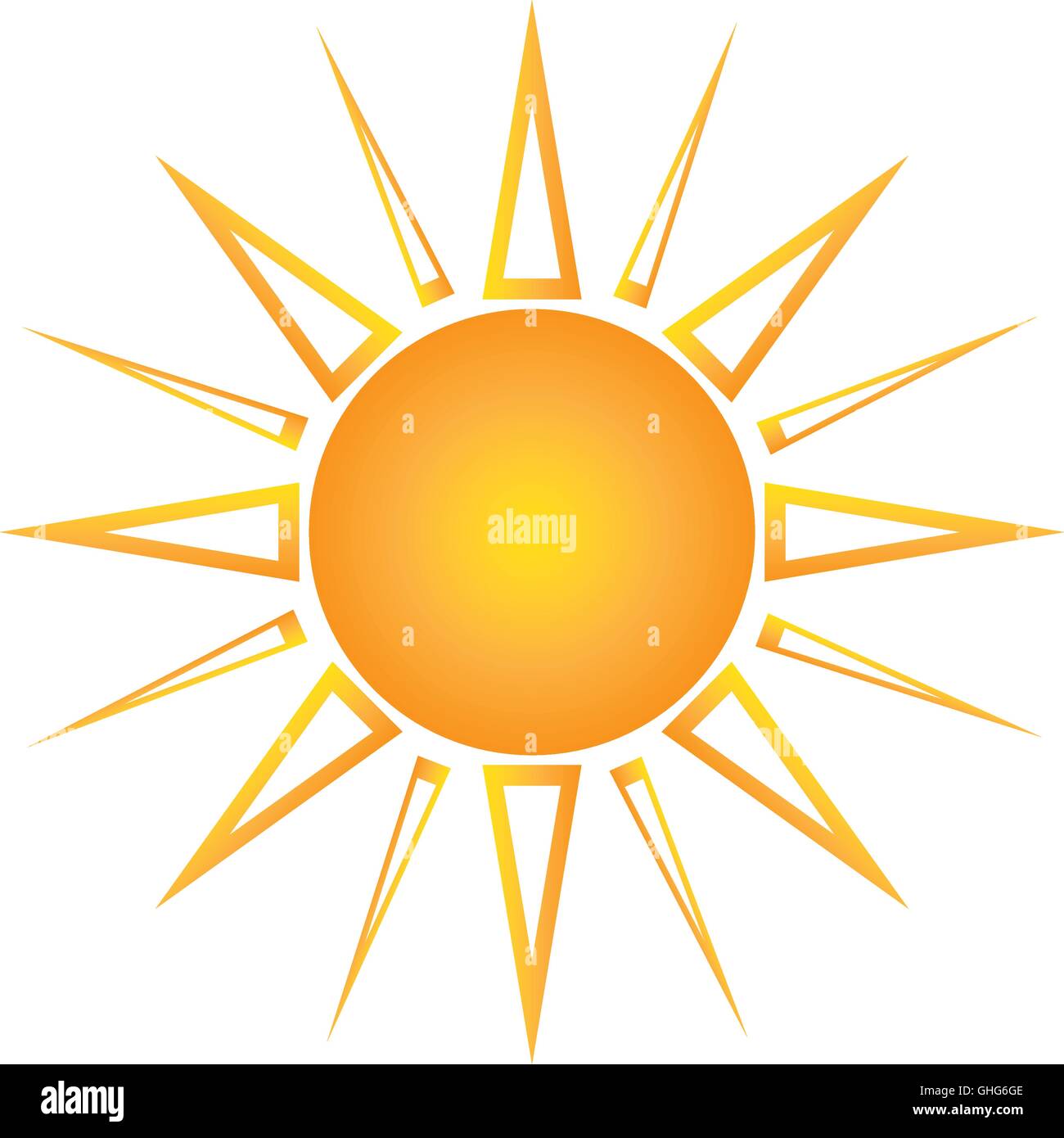 geometrical sun representation icon Stock Vector Image & Art - Alamy