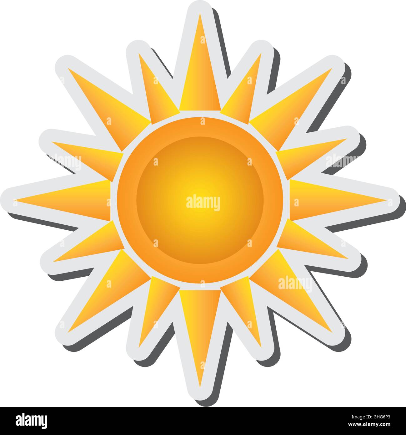sun representation icon Stock Vector Image & Art - Alamy