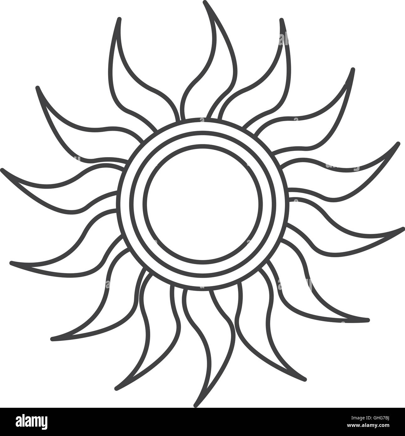 sun representation icon Stock Vector Image & Art - Alamy